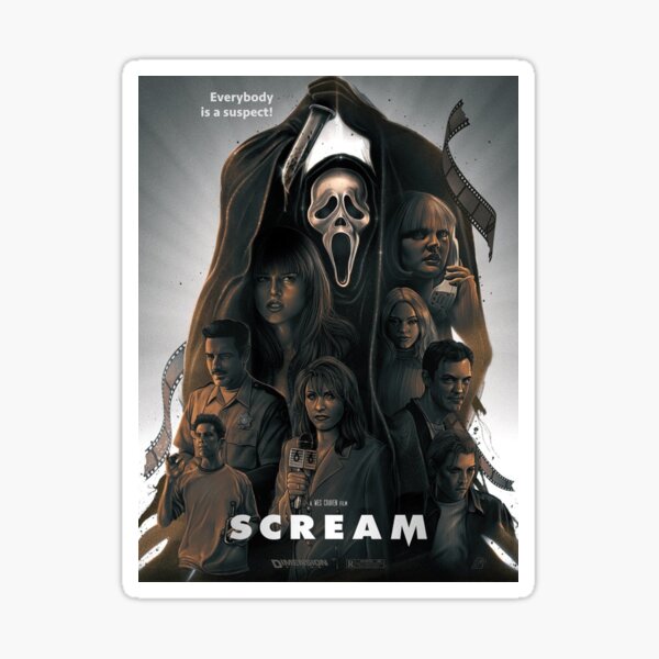 "Scream" Sticker for Sale by brutalsour | Redbubble