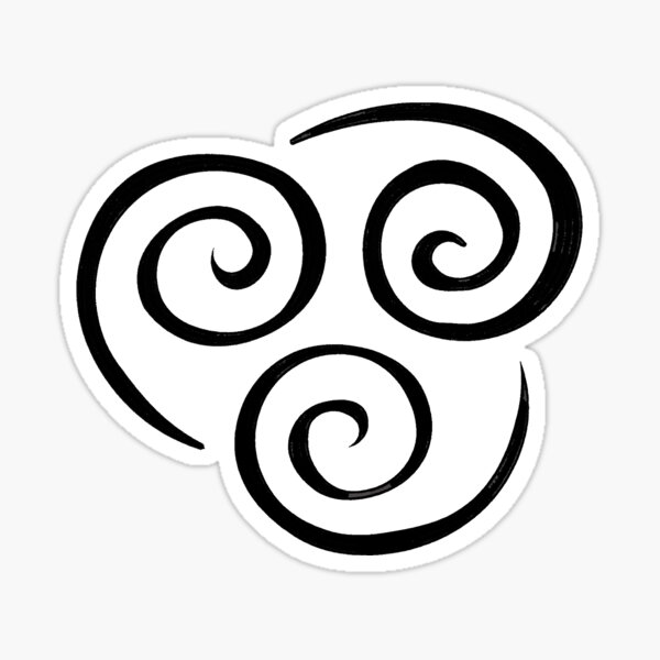 "Avatar Airbending Symbol" Sticker for Sale by Akoustic | Redbubble