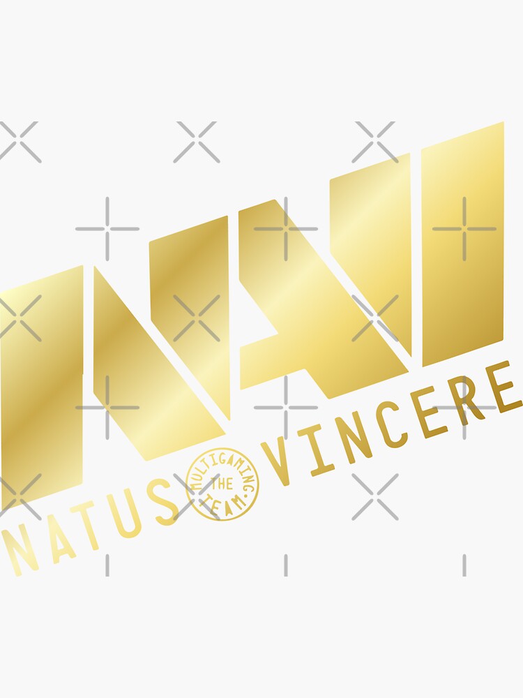 "NAVI Natus Vincere Full Gold" Sticker for Sale by Krabstyx | Redbubble