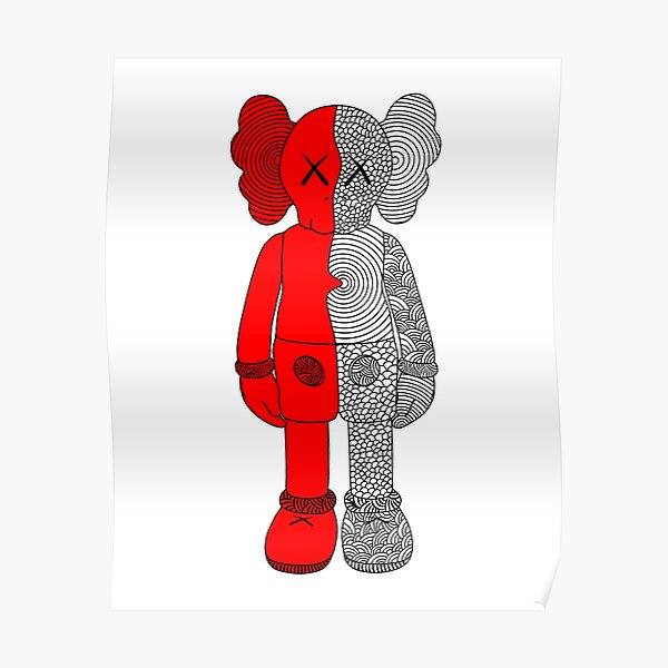 "Doodle red hype" Poster for Sale by SNEAAAAAKY | Redbubble