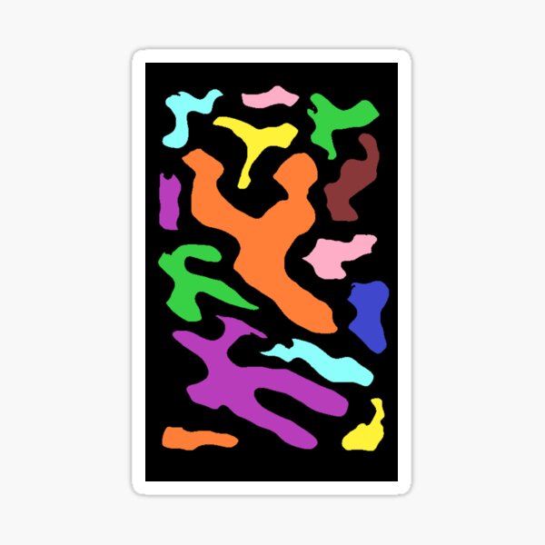 "Hiding in Color" Sticker for Sale by RobbieSchubert | Redbubble