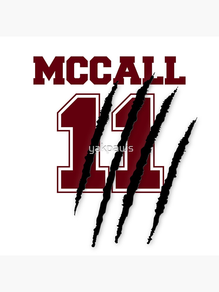 "McCall 11 Lacrosse Werewolf Claw Marks v2" Sticker for Sale by yakpaws ...