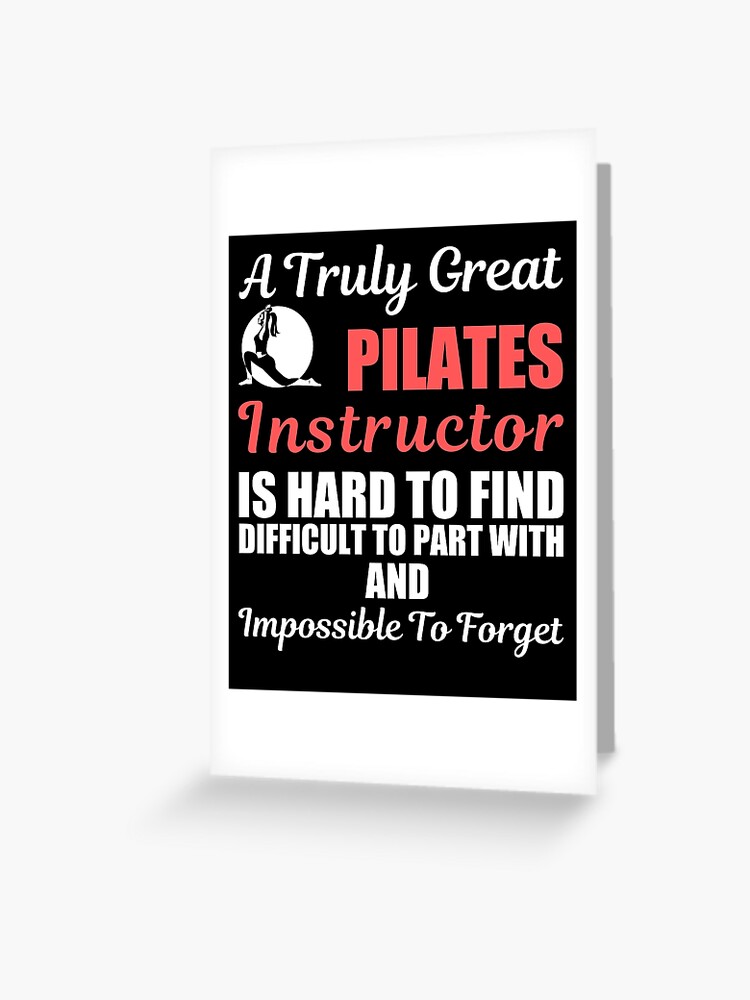 "Pilates Instructor Pilates Trainer" Greeting Card for Sale by Hizaquza ...
