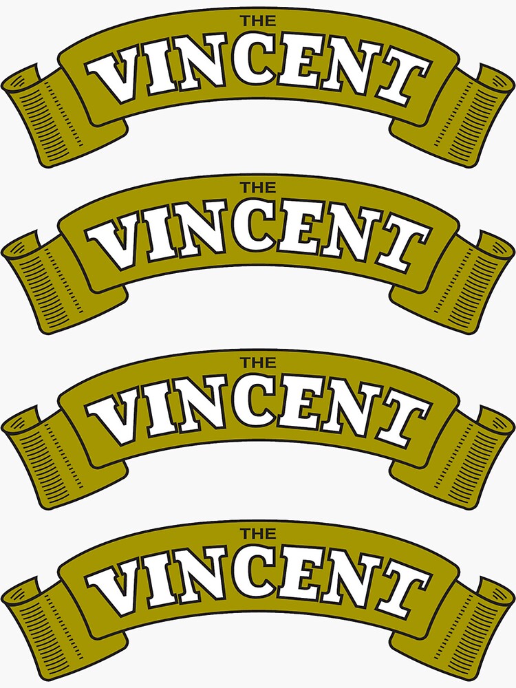 "Vincent Motorcycles Logo" Sticker for Sale by m-Ss | Redbubble