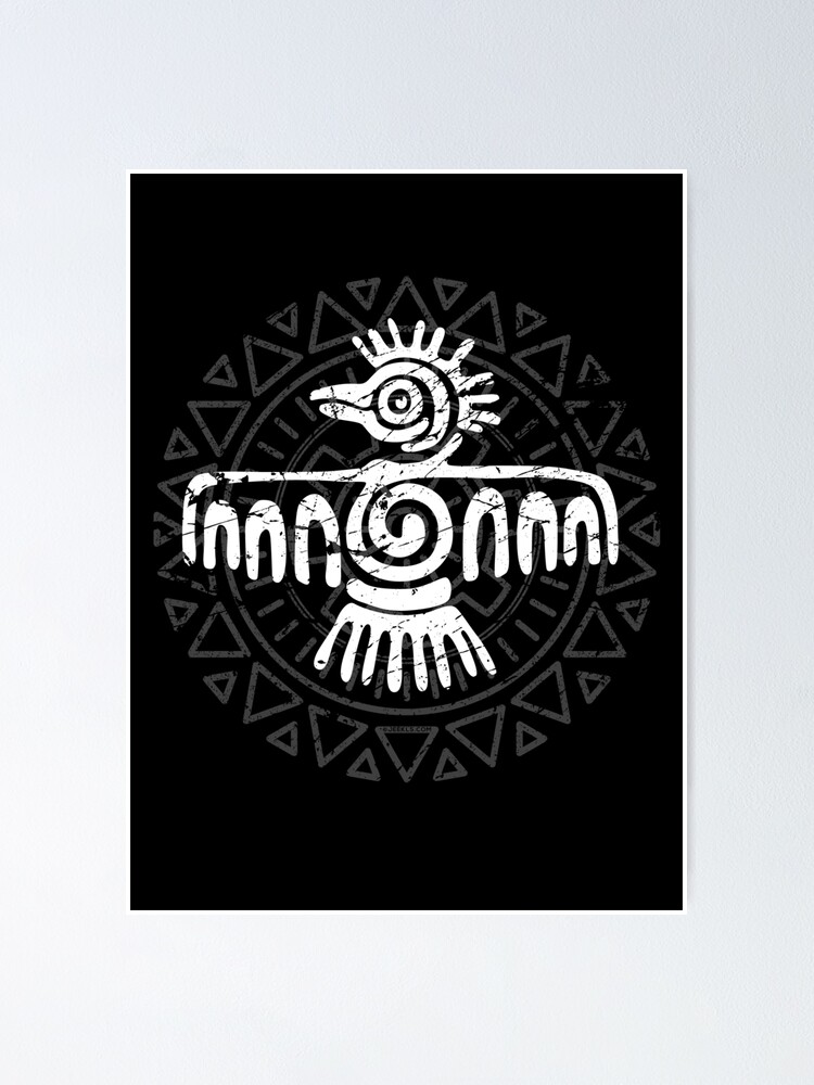 "Aztec Flying Vulture" Poster for Sale by Jeeklsdotcom | Redbubble
