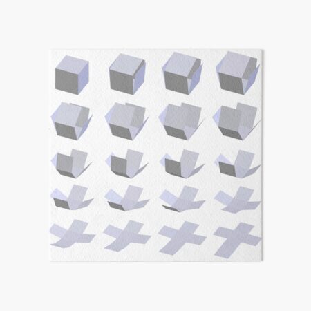 "UV Unwrapping Cube (Grid Sequence Style)" Art Board Print for Sale by ...
