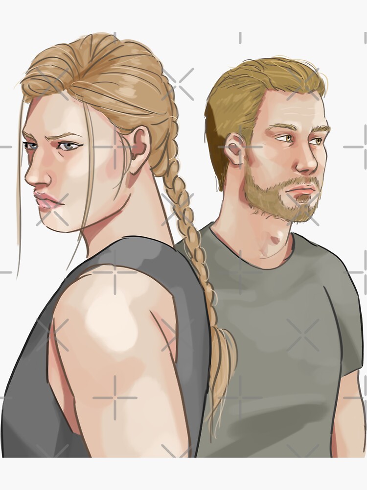 "Abby and Owen" Sticker for Sale by CapricaPuddin | Redbubble