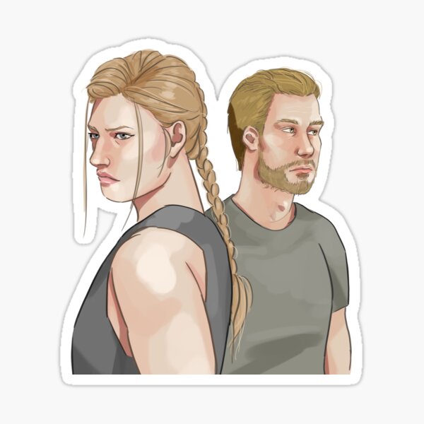 "Abby and Owen" Sticker for Sale by CapricaPuddin | Redbubble