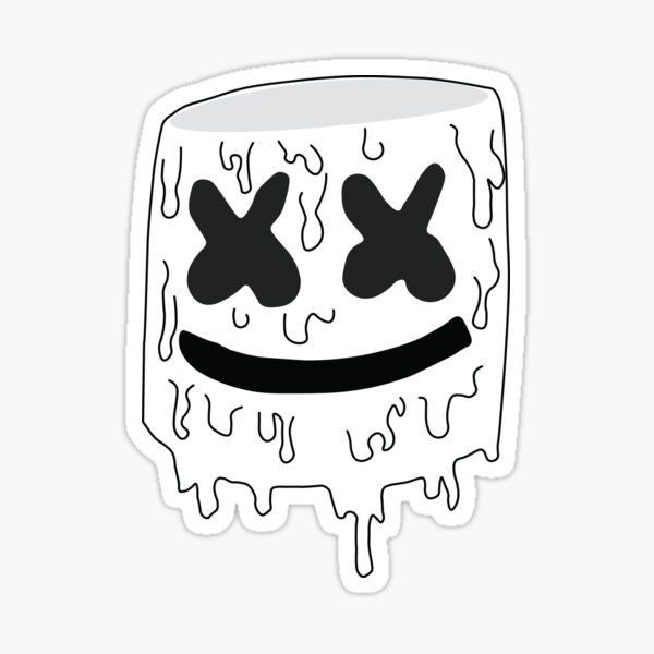 "Marshmello Design" Sticker for Sale by arthemdesign | Redbubble