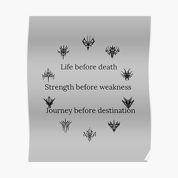 Life Before Death Strength Before Weakness Posters | Redbubble