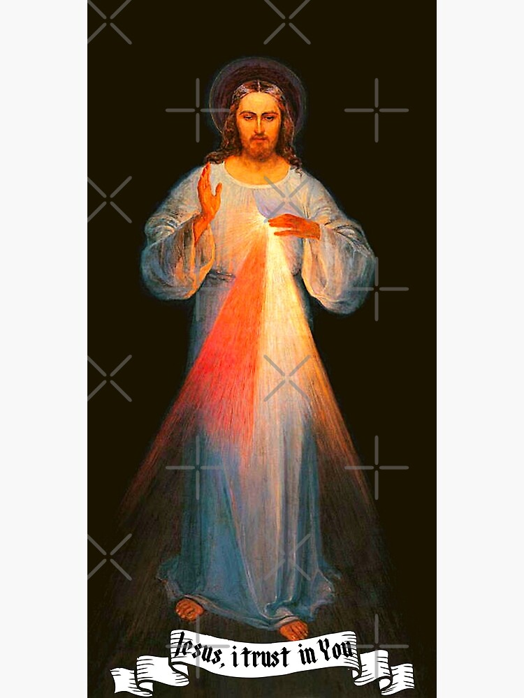 "Jesus I trust in You, Divine Mercy, Saint Faustina " Poster by ADMG ...