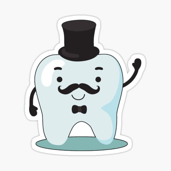 "Mayor design happy teeth" Sticker for Sale by gaballa12 | Redbubble