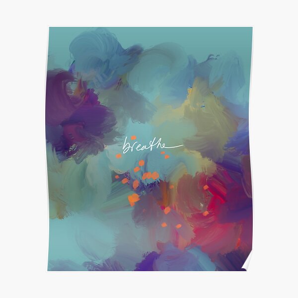 "Breathe - Inspirational Blue Abstract Art - Painting by Morgan Harper ...