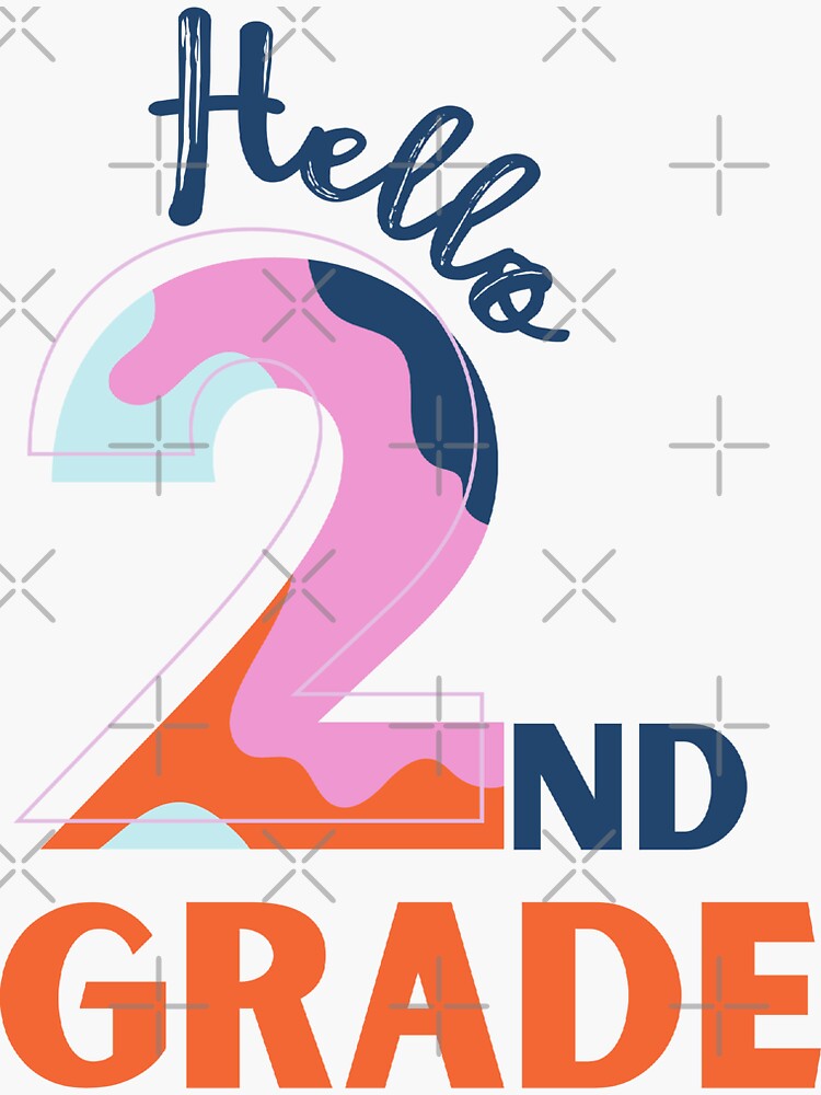 Pegatina «Hola segundo grado» de Leez-designs | Redbubble