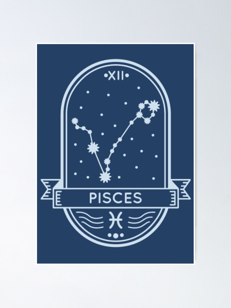 "Pisces-zodiac signs" Poster by Zakariadahi | Redbubble
