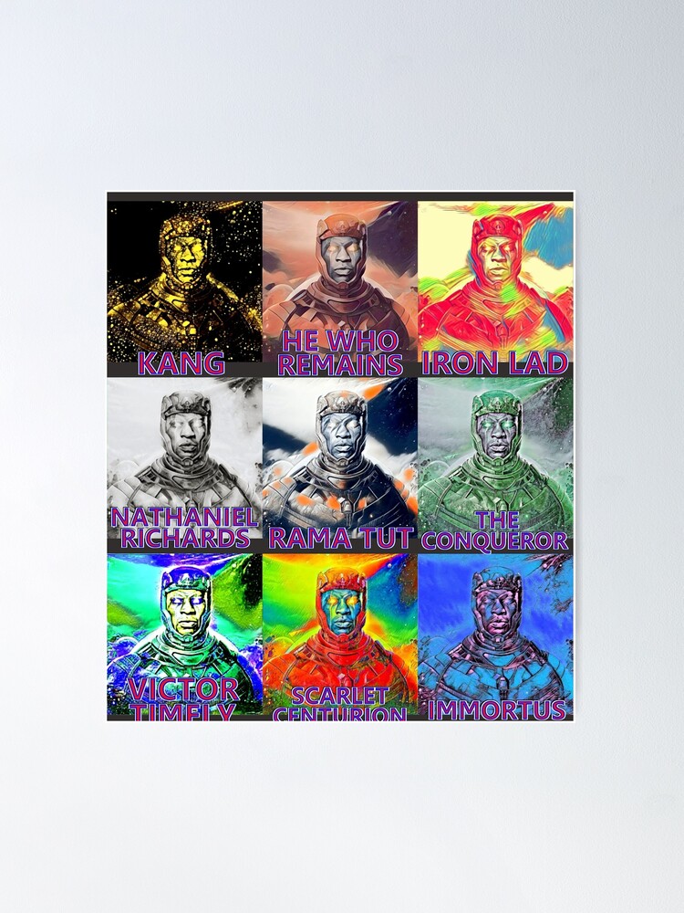 "KANG / He Who Remains / The Conqueror Portaits - Pop Art Style - Version 2 with Immortus ...
