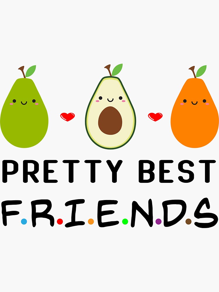"three pretty pears best friends" Sticker for Sale by AwsomeStore ...