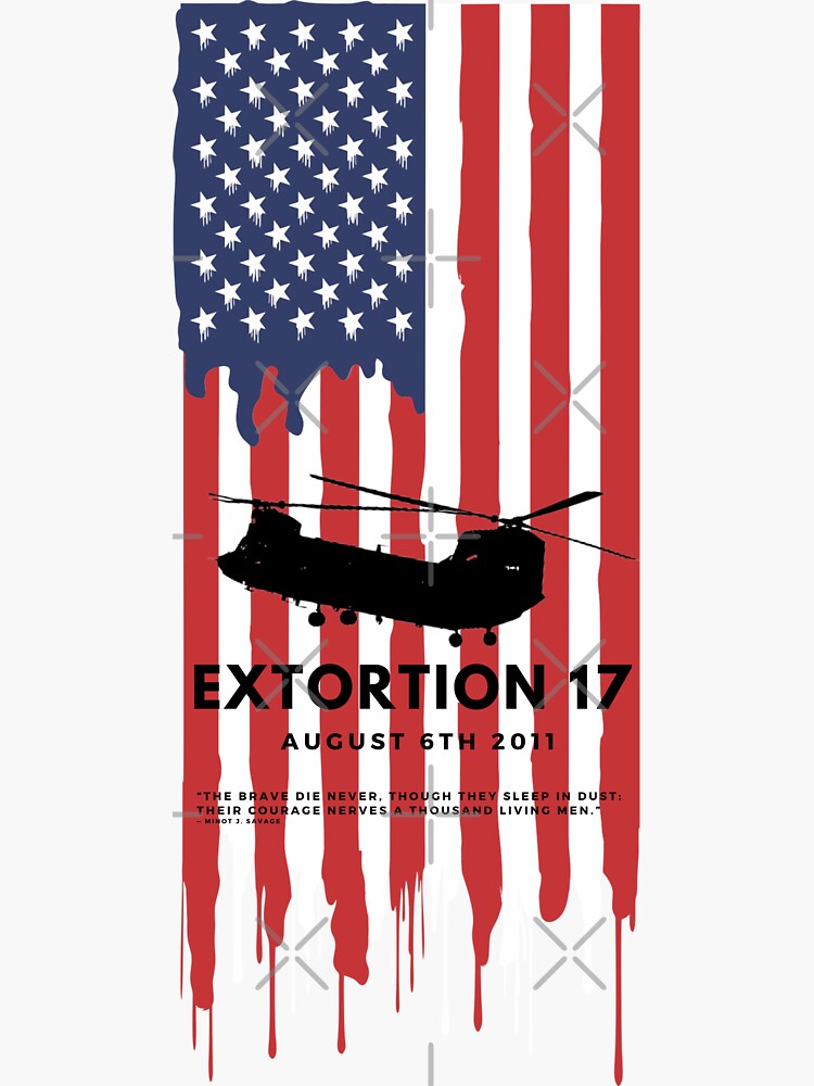 "Extortion 17 " Sticker for Sale by INFIDEL | Redbubble