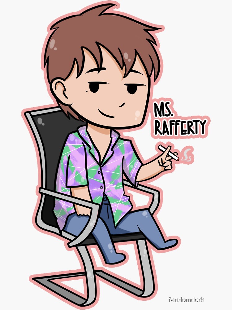 "SNL - Ms. Rafferty" Sticker by fandomdork | Redbubble