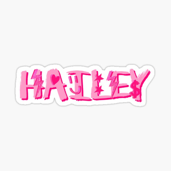 "HAILEY name" Sticker for Sale by juliasantos5 | Redbubble