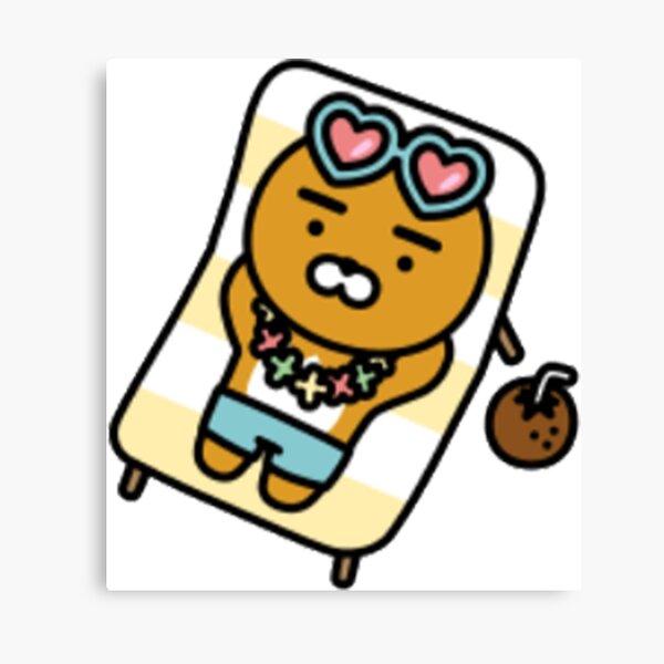 "KakaoTalk Friends Hello! Ryan (카카오톡 라이언) 33" Canvas Print by ...
