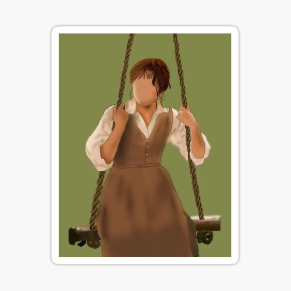 "Elizabeth Bennet on the Swing" Sticker by multishowfan | Redbubble