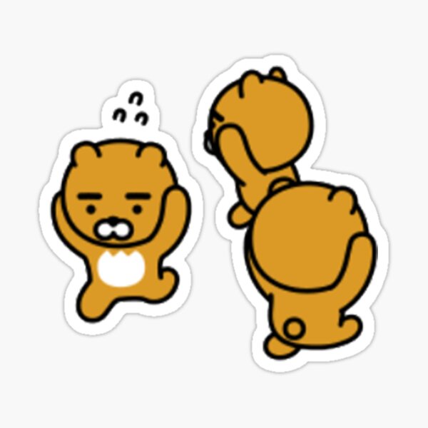 "KakaoTalk Friends Hello! Ryan (카카오톡 라이언) 35" Sticker for Sale by ...