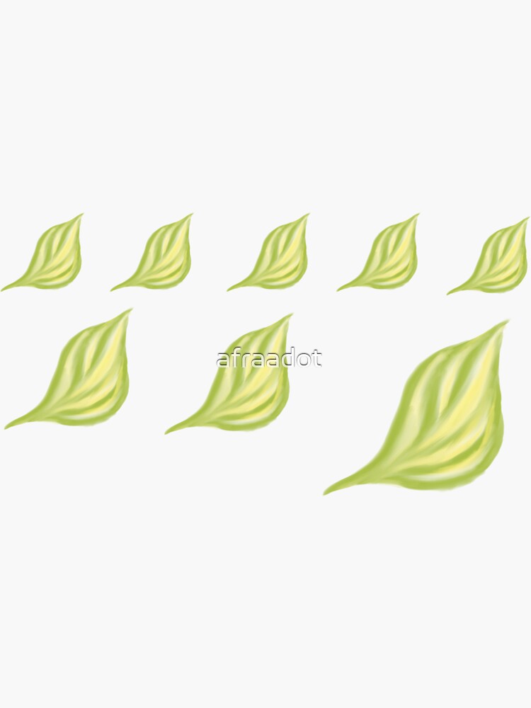 "Simple Leaf" Sticker for Sale by afraadot | Redbubble