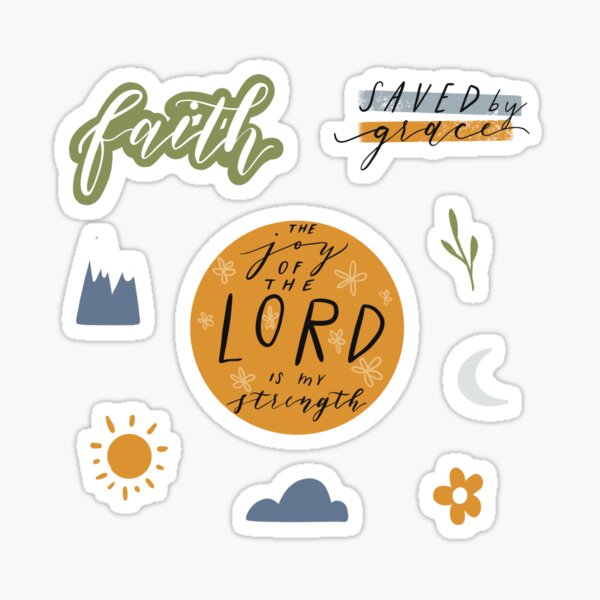 "Cute Christian Sticker Pack" Sticker for Sale by saigemint | Redbubble