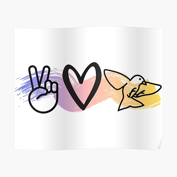 "Peace love birds birding " Poster for Sale by TheWaterBirds | Redbubble