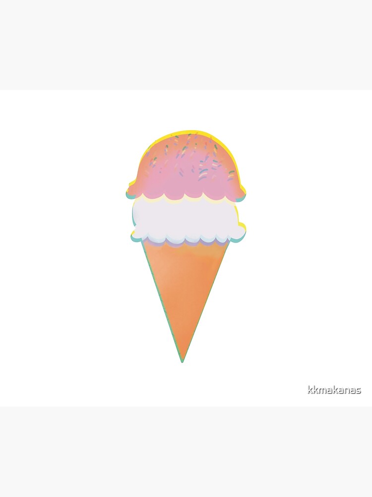 "Ice cream cone trippy" Poster by kkmakanas | Redbubble