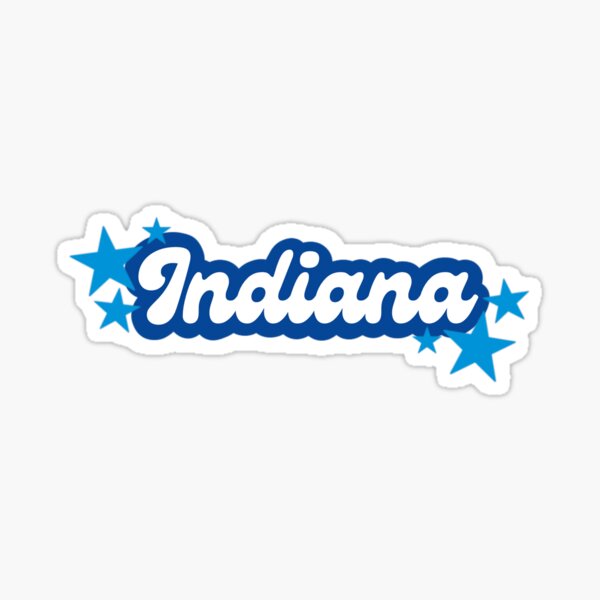 "indiana retro + stars" Sticker for Sale by andreariv | Redbubble