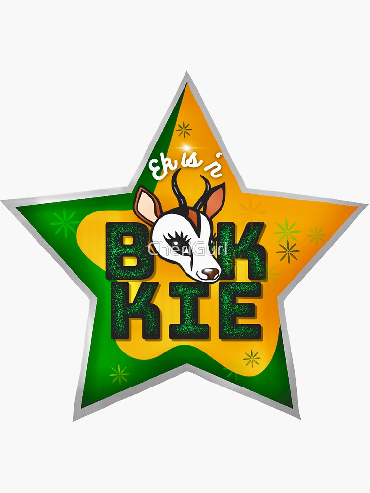 "Ek is ‘n Bokkie" Sticker for Sale by CheriGurl | Redbubble