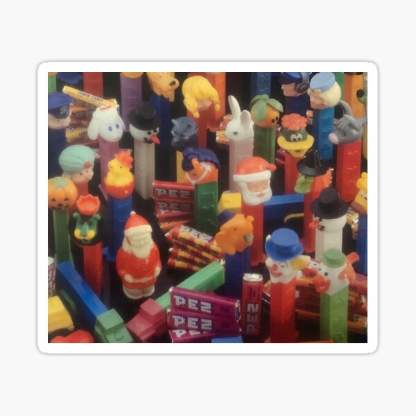 "Pez candy " Sticker for Sale by Luvahawb | Redbubble
