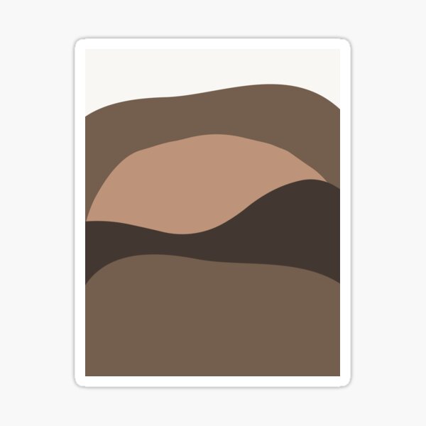 "Brown Aesthetic" Sticker for Sale by eulalianess | Redbubble