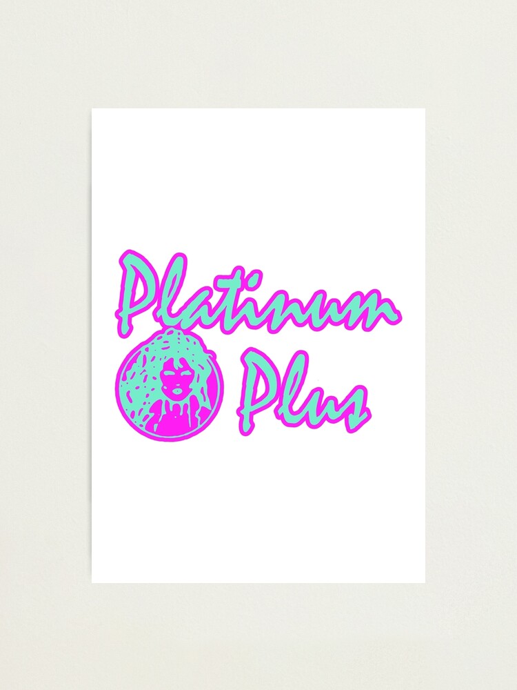 "Platinum Plus Vintage Retro Nightclub Logo 80's 90's Memphis ...