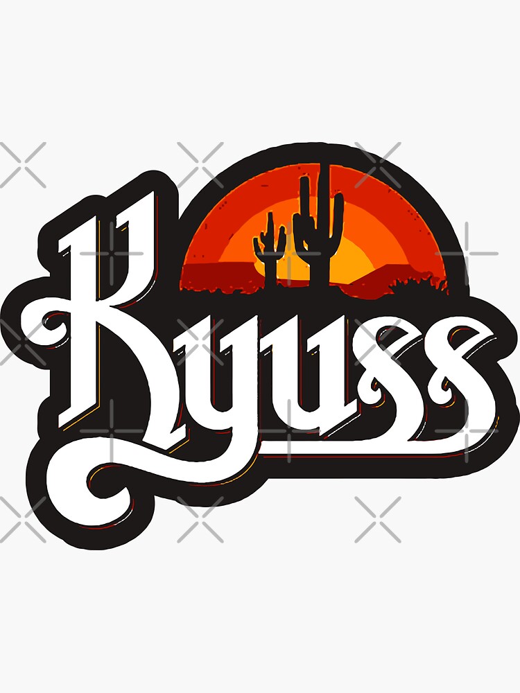 "Official Merchandise of Kyuss Band" Sticker for Sale by paulettegarla ...