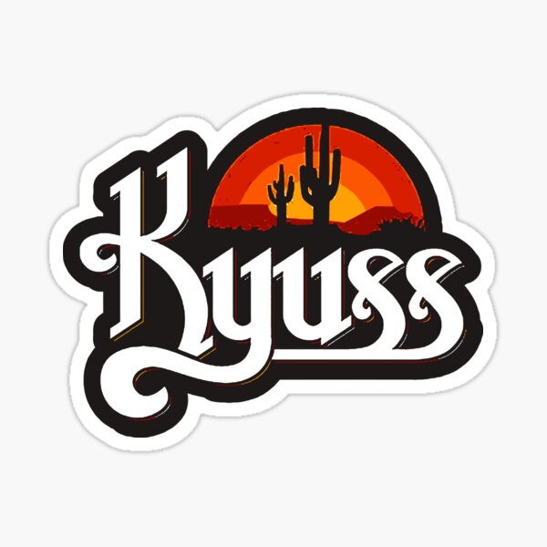 "Official Merchandise of Kyuss Band" Sticker for Sale by paulettegarla ...