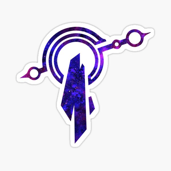 "Mt. Targon Crest Cosmic" Sticker for Sale by Thurisaz Designs | Redbubble