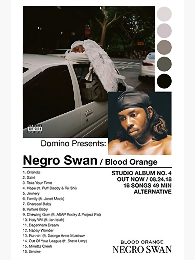 Póster «Póster Portada del álbum Blood Orange» de dymasgrab | Redbubble