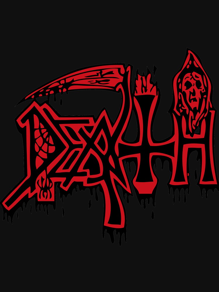 "DEATH LOGO" T-shirt for Sale by XavierLange | Redbubble | death t ...