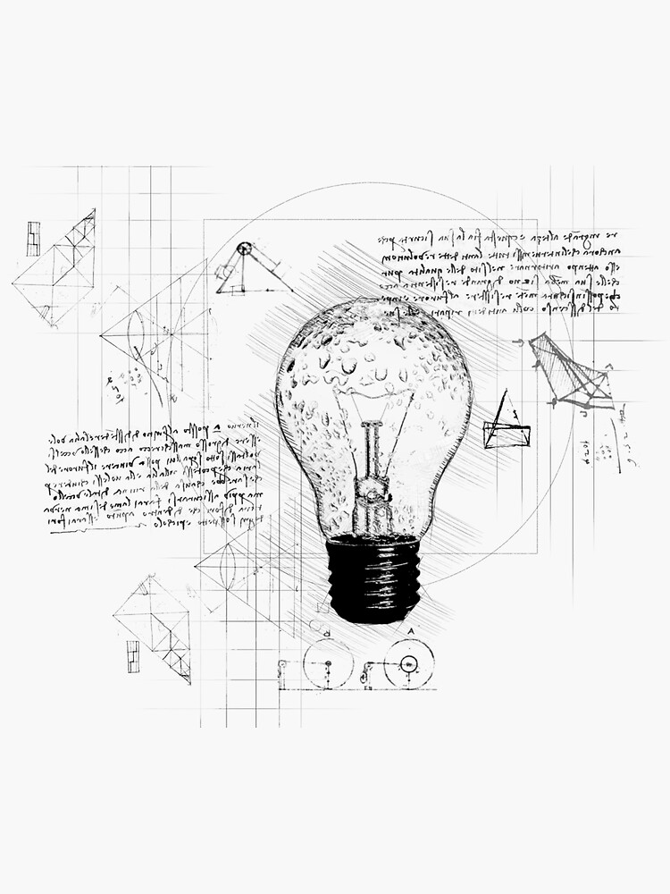 Bulb And Light Sticker For Sale By Mkn Harshajeewa Redbubble 