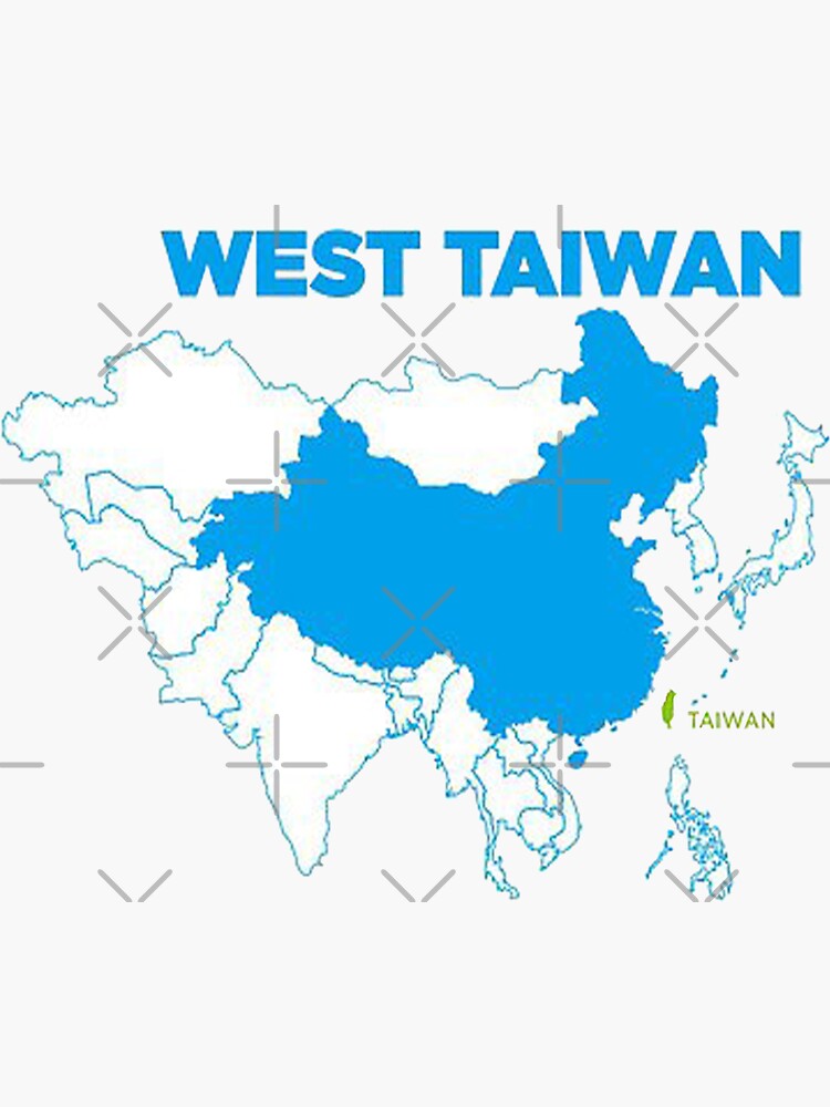 "WEST TAIWAN" Sticker by SADESIGN790 | Redbubble