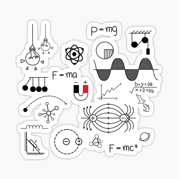 "math formula and physics , math formula and physics vector, white ...