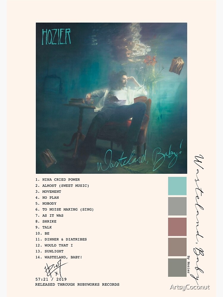 "Hozier album cover poster " Poster for Sale by ArtsyCoconut | Redbubble