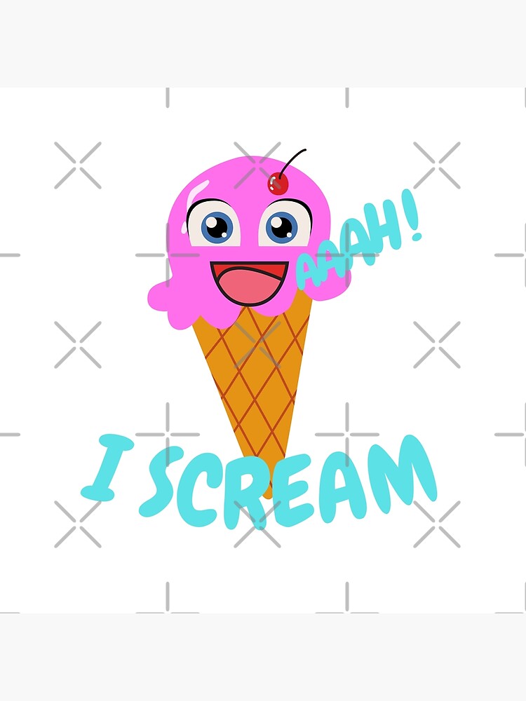 Impression photo « Je crie un calembour à la crème glacée », par quirky ...