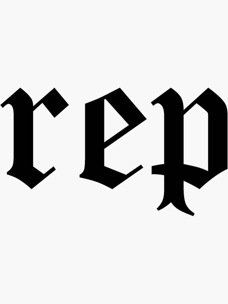 "rep font taylor swift" Sticker for Sale by huge-potato | Redbubble