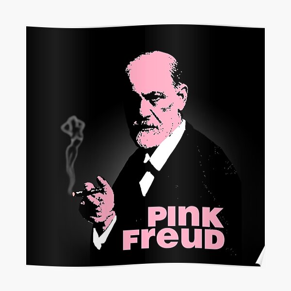 "Pink Freud" Poster by POPWORX | Redbubble