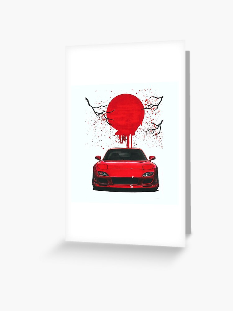 "Mazda Rx7" Greeting Card for Sale by neperteles | Redbubble