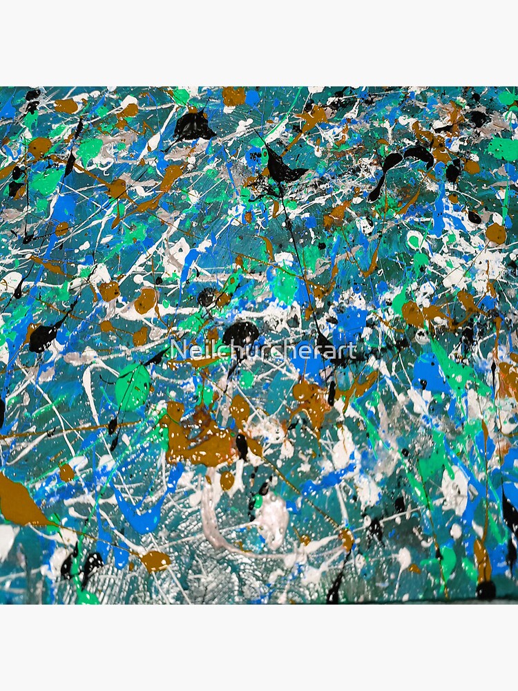 " Abstract Action Spatter Painting Jackson Pollard style " Sticker for ...